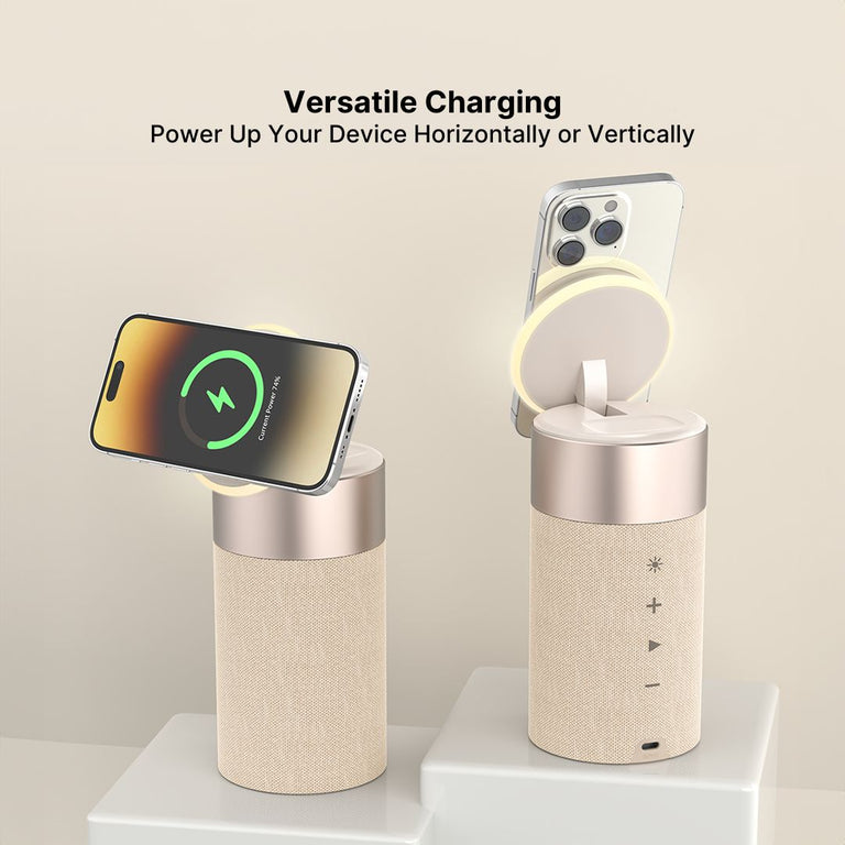 3-in-1 Wireless Charging Hub, Bluetooth Speaker & Night Light ...