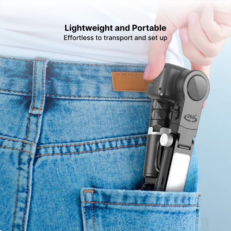 AutoFocus Tripod for Creators (360, Face Tracking, Selfie Stick, Light ...