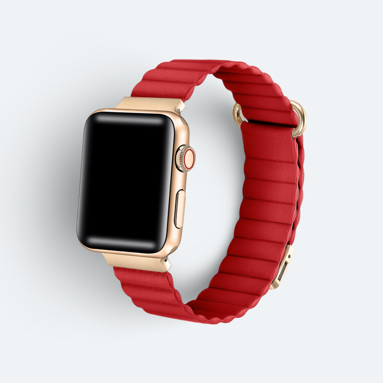 Magnetic Leather Apple Watch Strap – BlueBolt Chargers